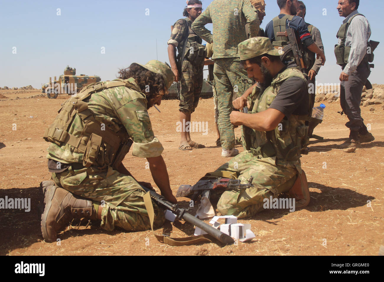 September 4, 2016 - Al-Rai, Syria - The photos show the preparation by ...