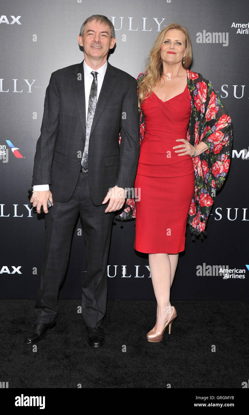 New York,NY-September 6: Alan Kaplan, Tierney Sutton attends the 'Sully' New York Premiere at ...