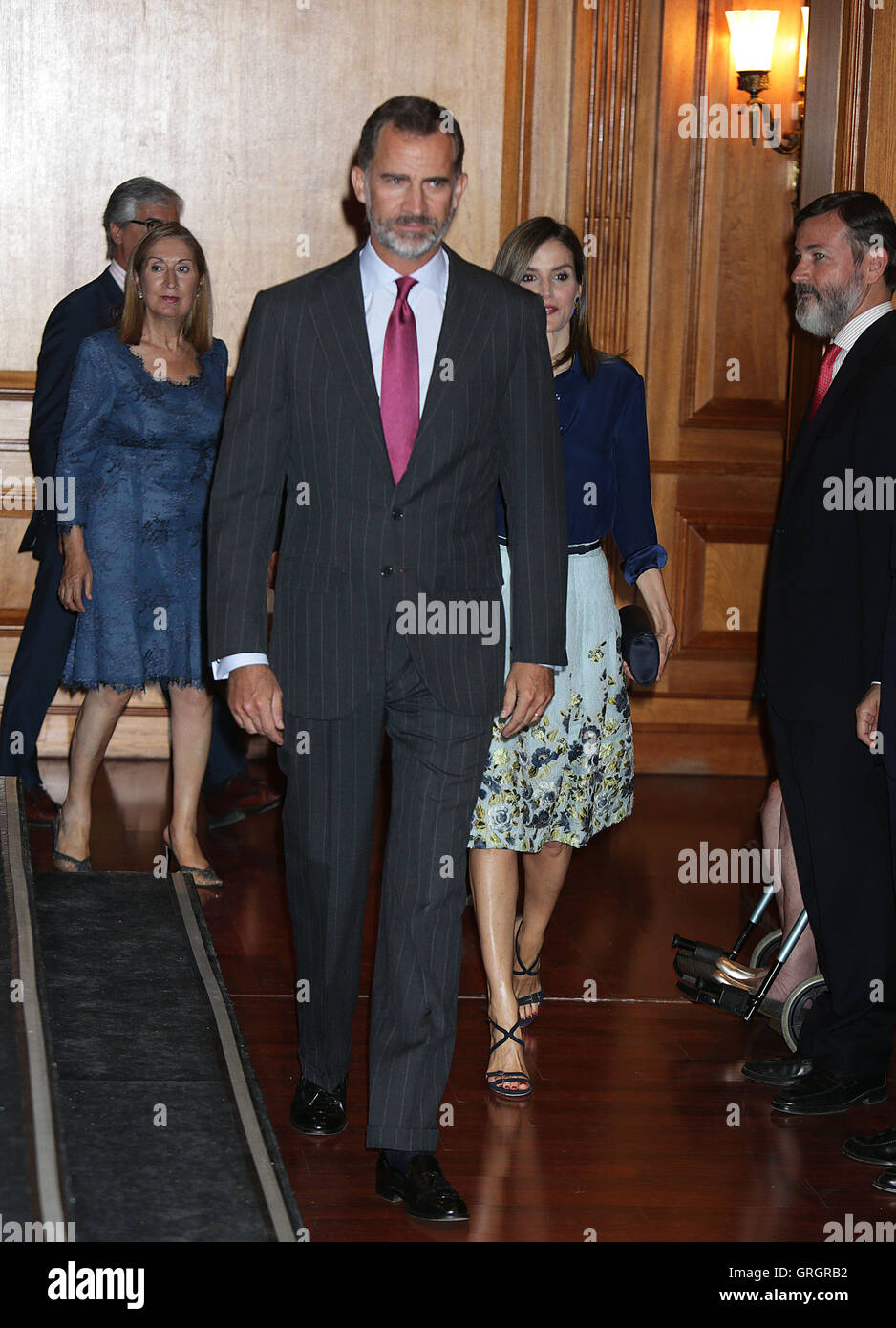 Kings of Spain Felipe VI and Letizia during the commemoration of the ...