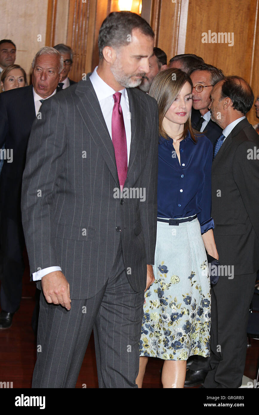 Kings of Spain Felipe VI and Letizia during the commemoration of the ...