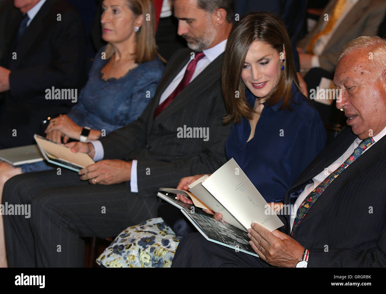 Kings of Spain Felipe VI and Letizia during the commemoration of the ...