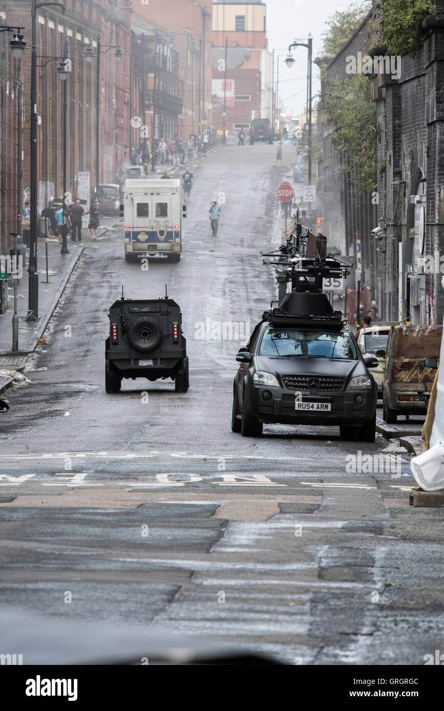 Car crash movie set hi-res stock photography and images - Alamy