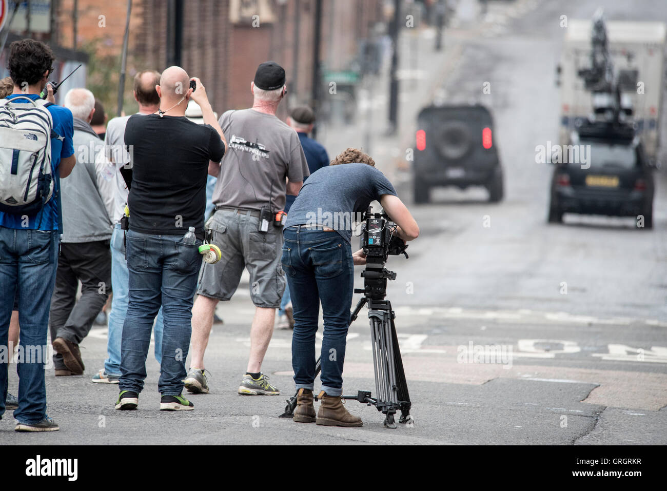 Car crash movie set hi-res stock photography and images - Alamy