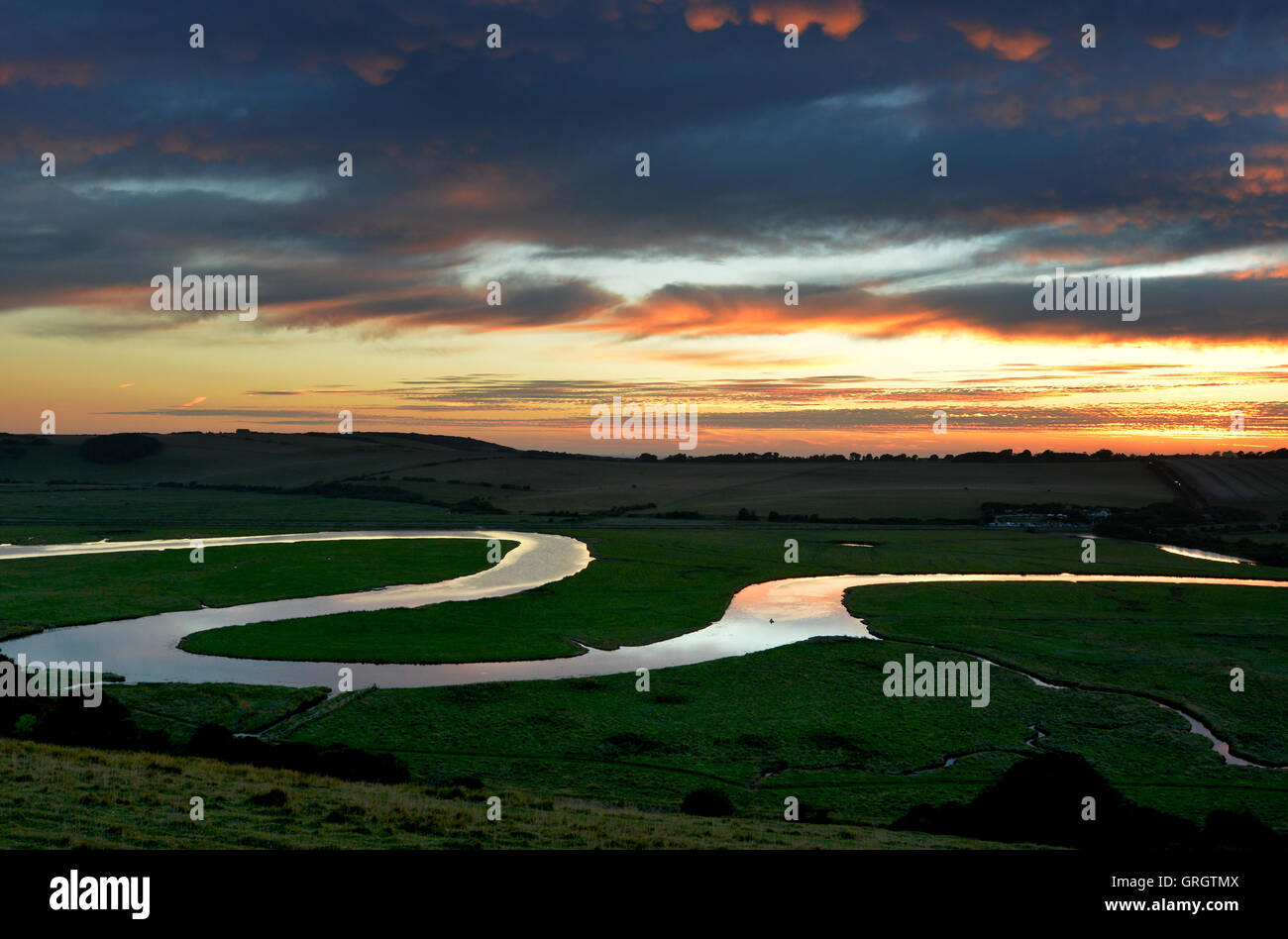 Sunset seven sisters country park hi-res stock photography and images ...