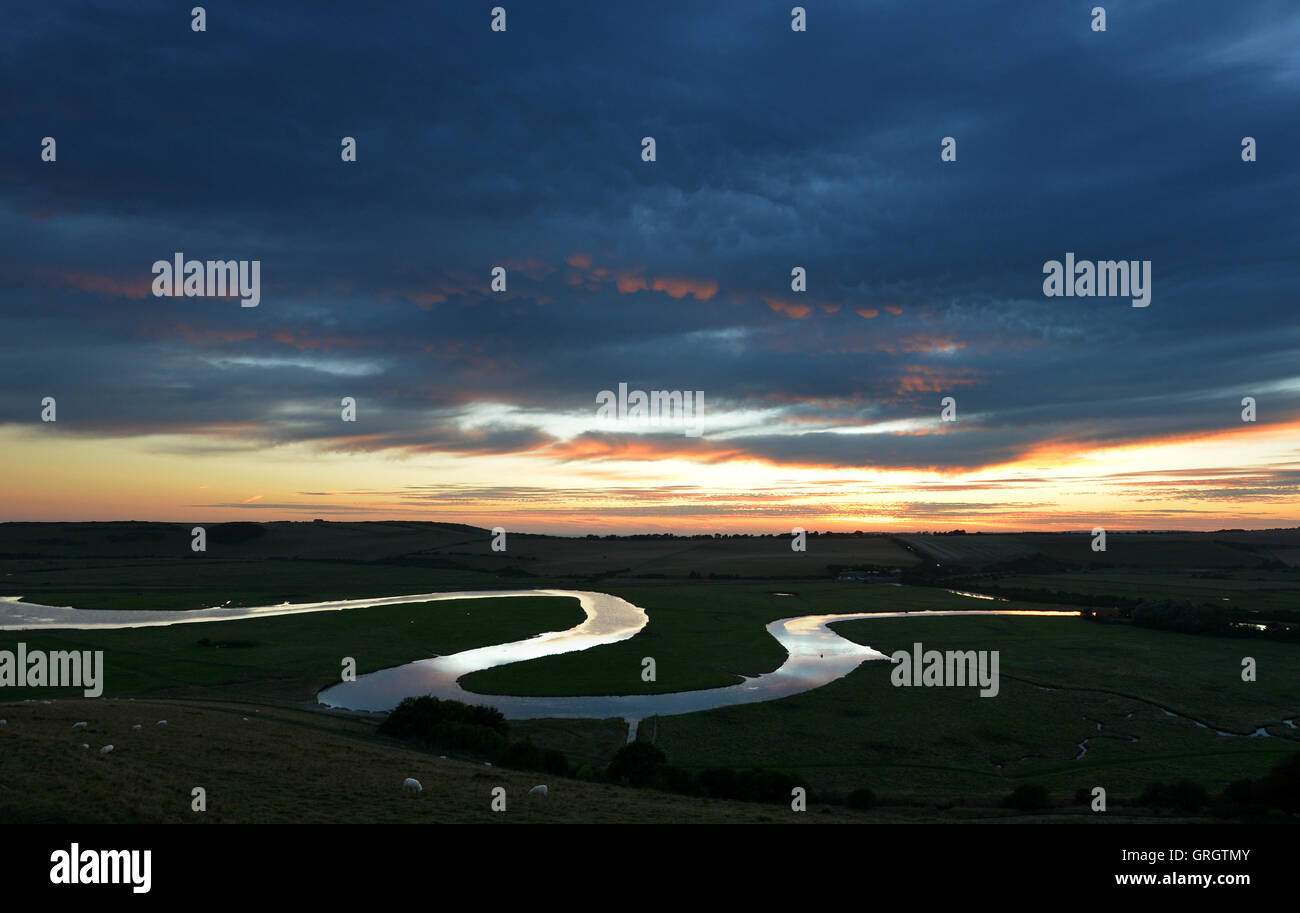 Sunset seven sisters country park hi-res stock photography and images ...