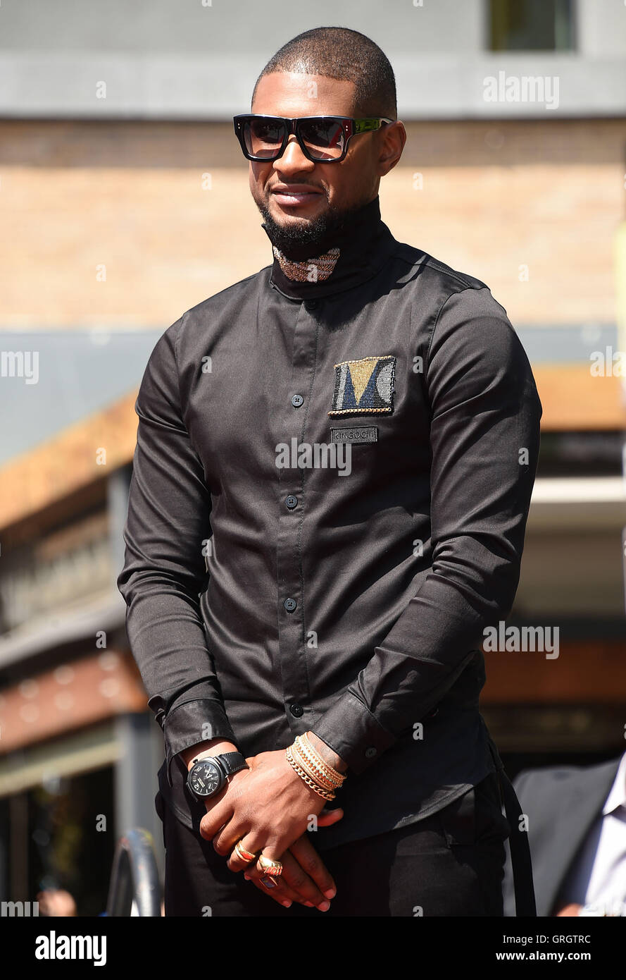 Hollywood, California, USA. 7th Sep, 2016. Usher arrives for the star ...