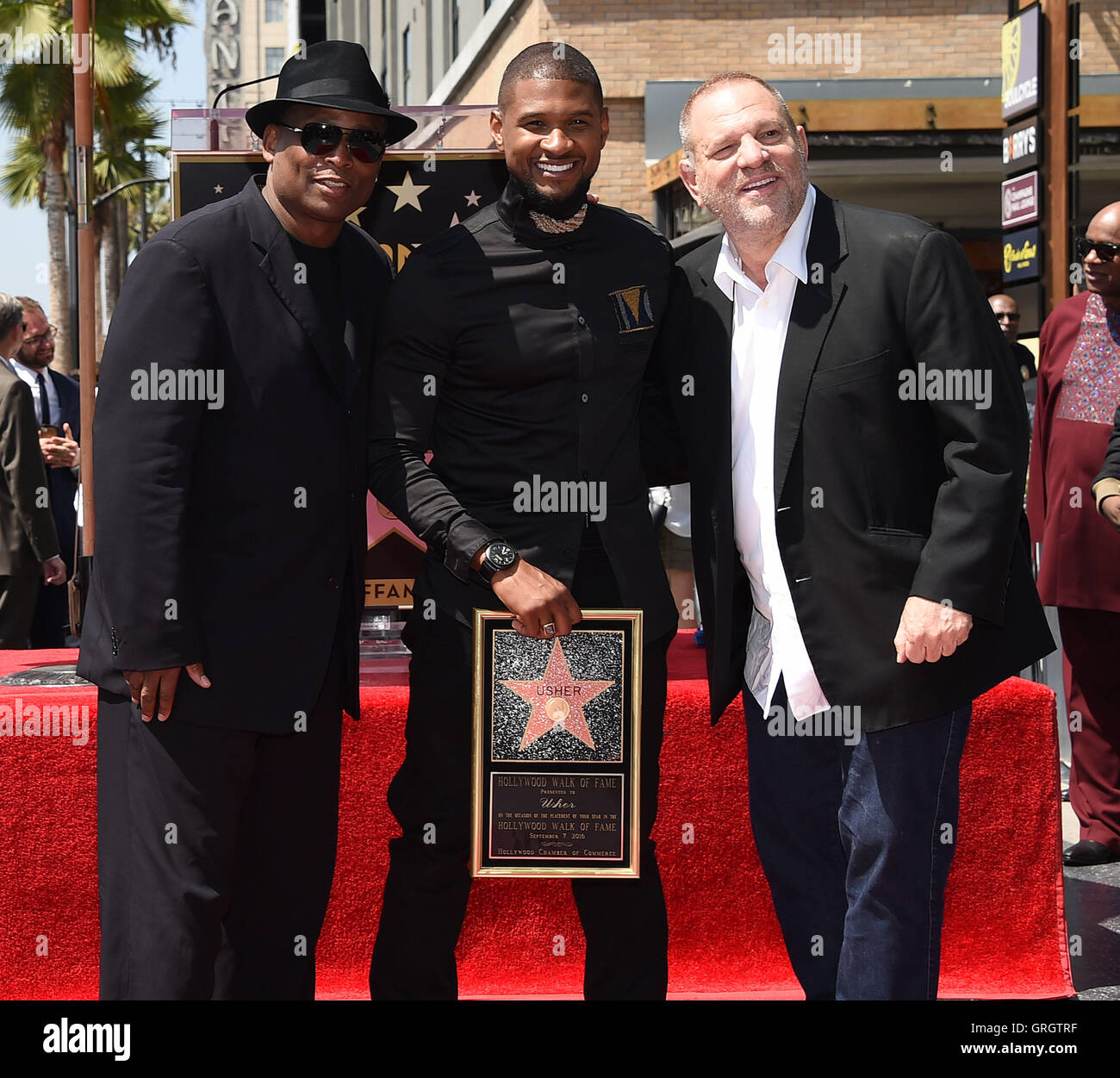 Hollywood, California, USA. 7th Sep, 2016. Terry Lewis, Usher and ...