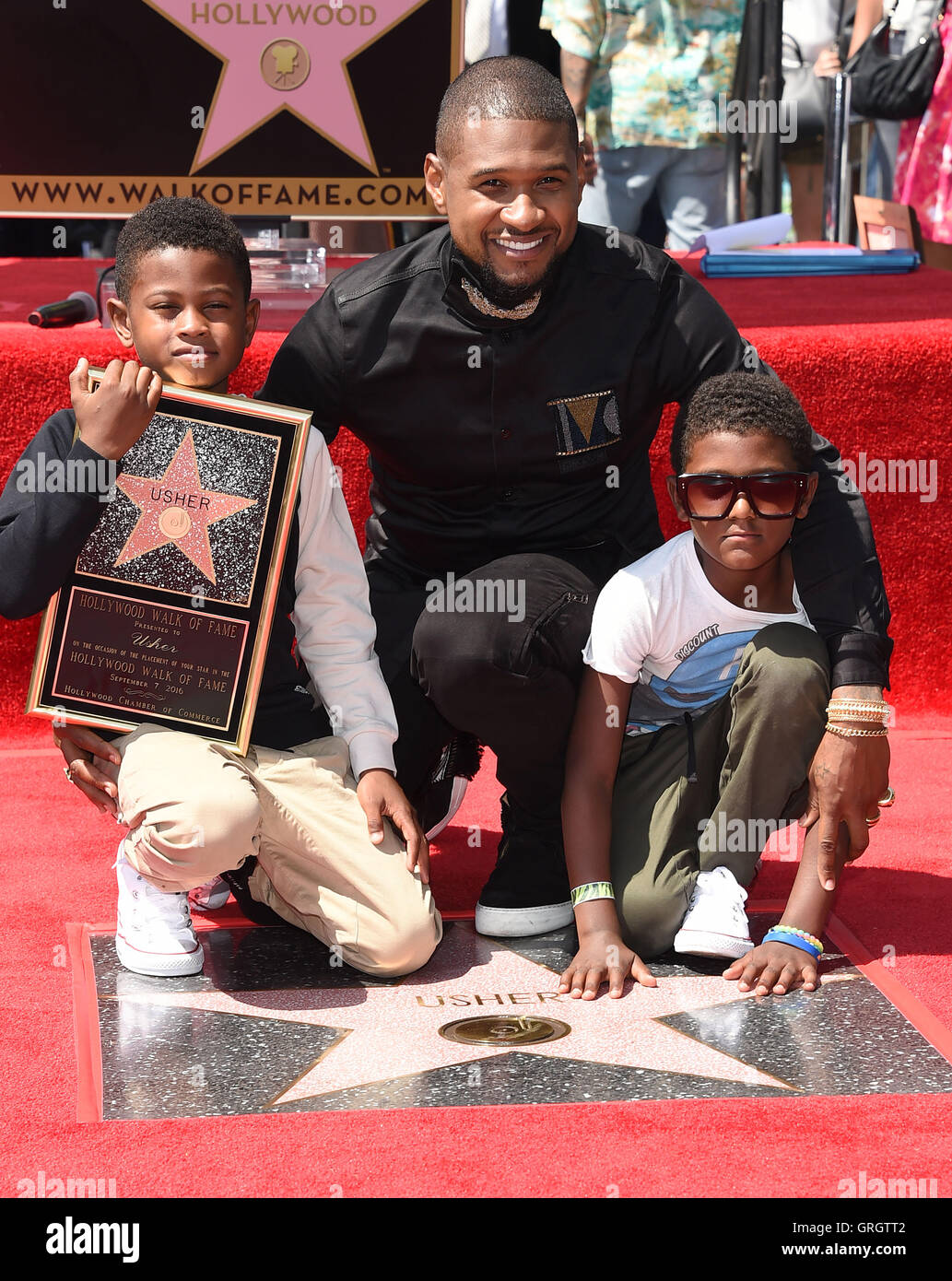 Hollywood, California, USA. 7th Sep, 2016. Usher, Usher Raymond V and ...