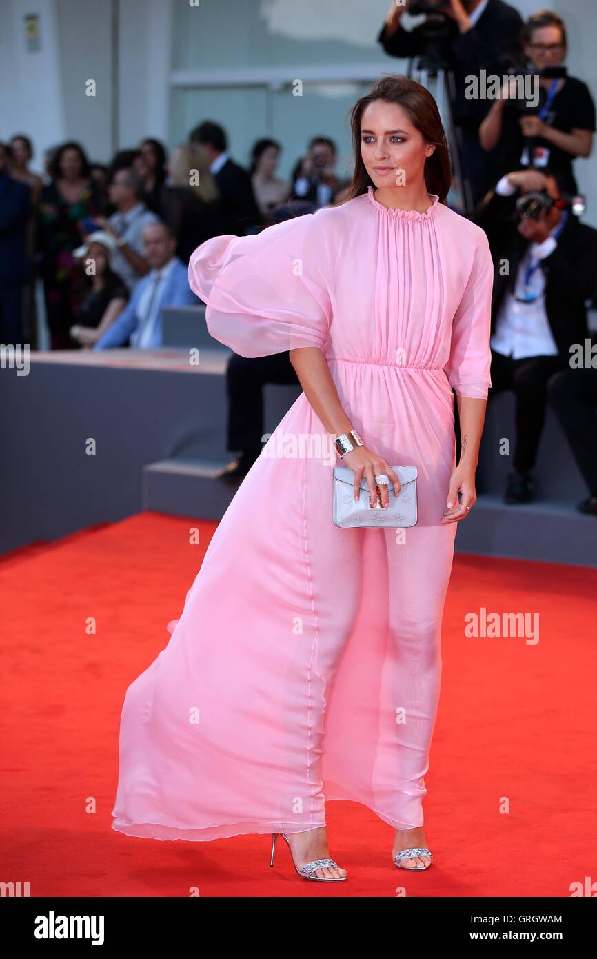 Venice, Italy. 7th Sep, 2016. Italian actress Matilde Gioli arrives for ...