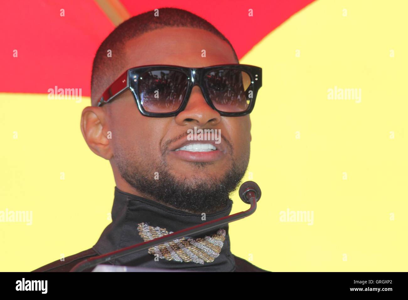 Hollywood, California, USA. 7th Sep, 2016. I15848CHW.USHER Honored With ...