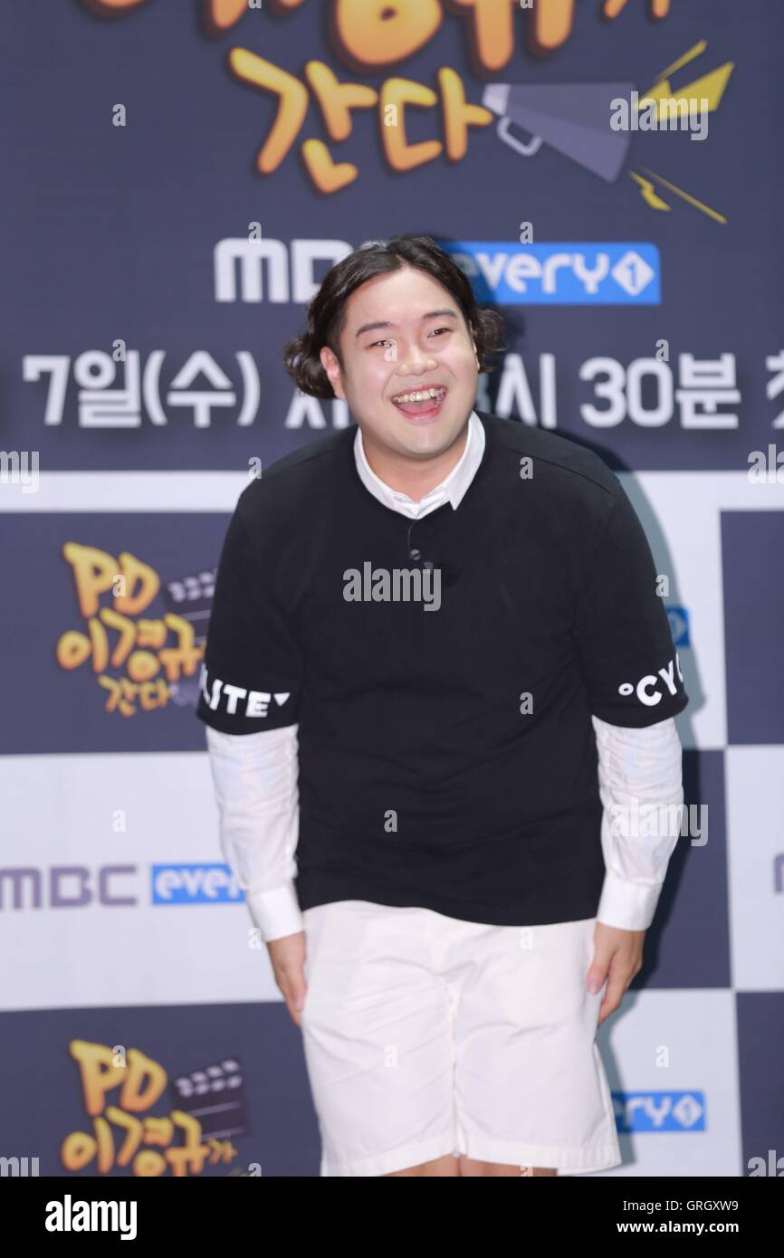 Seoul, Korea. 07th Sep, 2016. Kyung-gyu Lee and Jea-hwan Yoo attend the ...