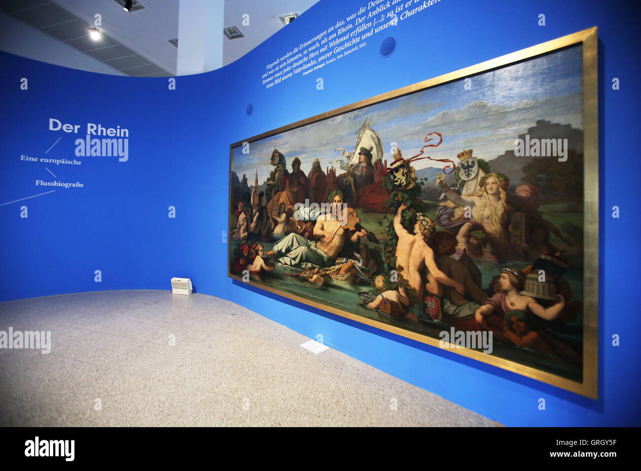 Bonn, Germany. 07th Sep, 2016. The painting 'Father Rhine' by Moritz ...