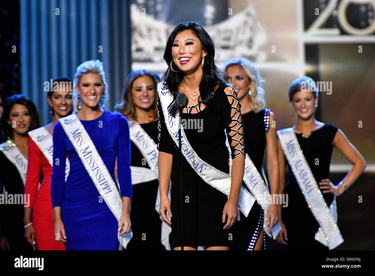 Atlantic City, New Jersey, USA. 7th Sep, 2016. Miss Michigan, ARIANNA ...