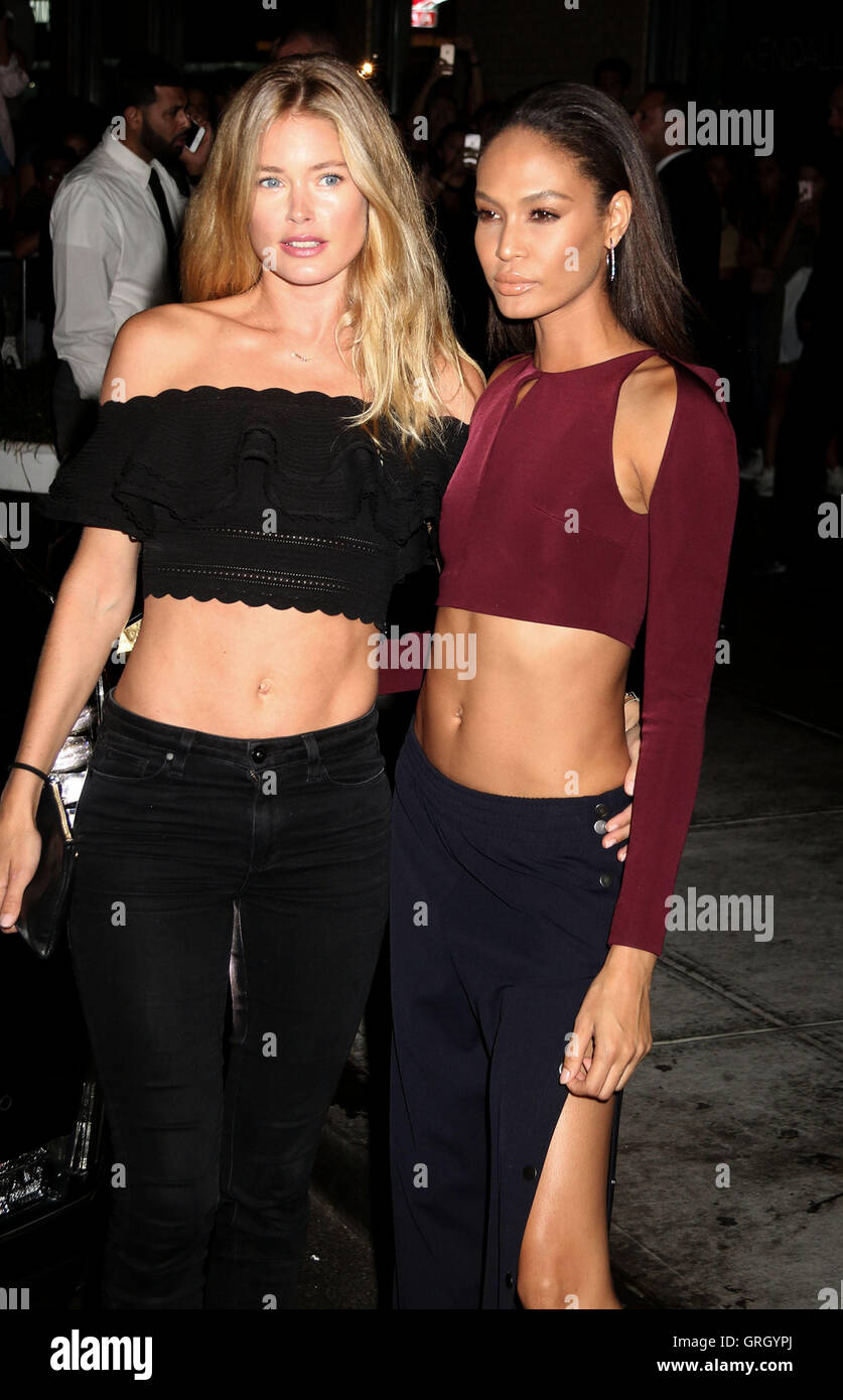 New York, New York, USA. 7th Sep, 2016. Models DOUTZEN KROES and JOAN SMALLS attend the Kendall ...