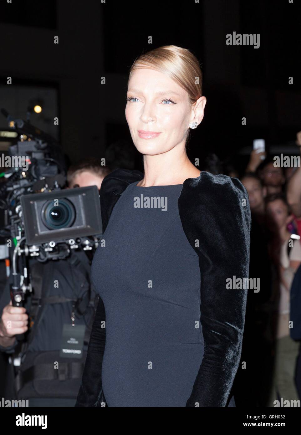 New York, NY, USA. 7th Sep, 2016. Uma Thurman at arrivals for Tom Ford ...