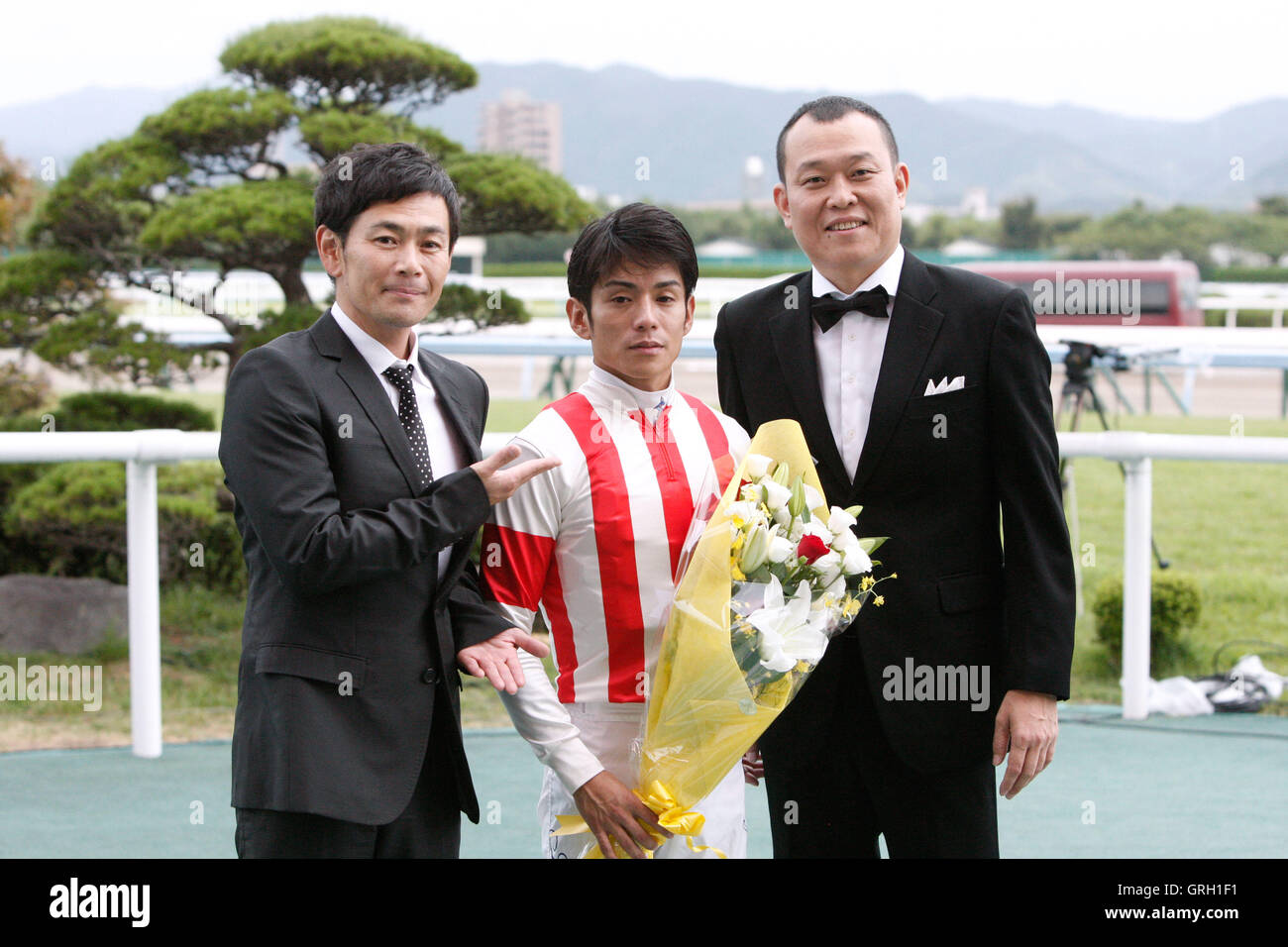 Fukuoka, Japan. 4th Sep, 2016. (L-R) Shozo Endo, Suguru Hamanaka, Seiji ...