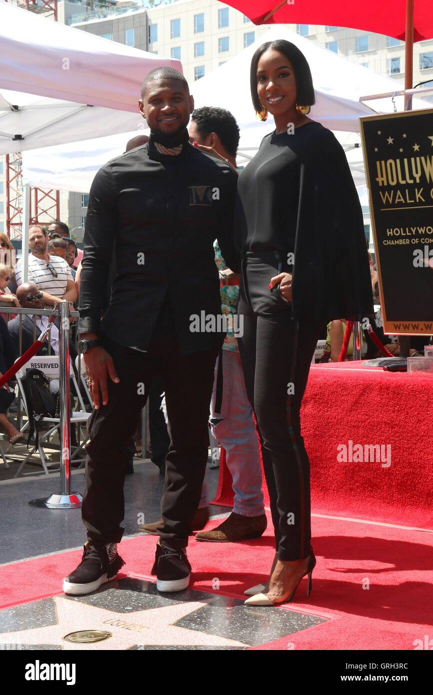 Los Angeles, CA, USA. 7th Sep, 2016. Usher Raymond, Kelly Rowland in ...