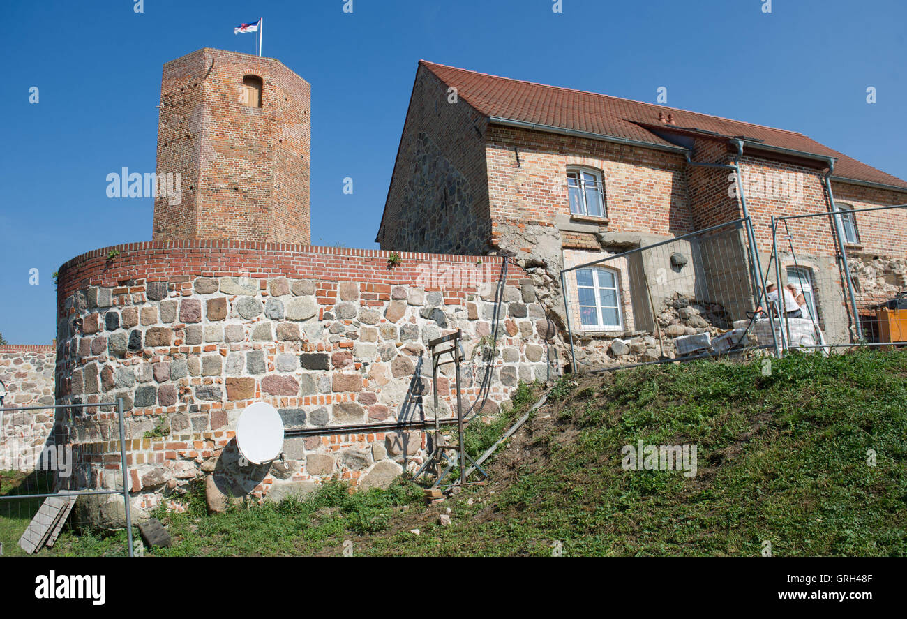 The heritage protected castle grounds in Loecknitz, Germany, 08 ...