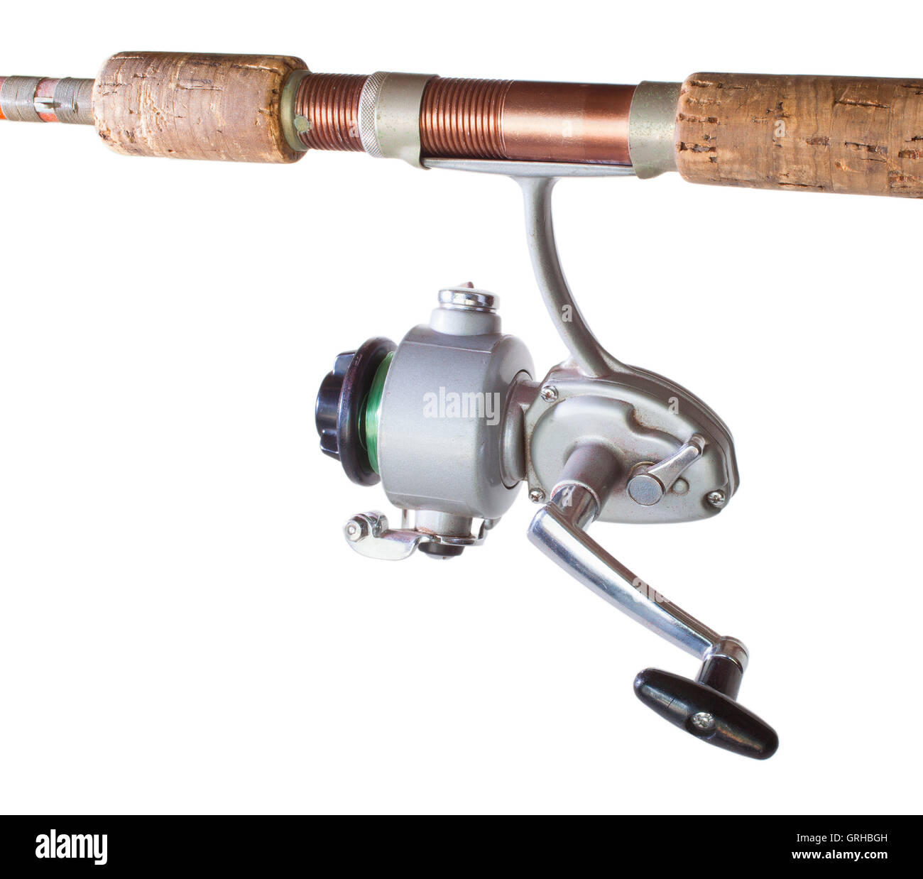 Fishing rod isolated on Cut Out Stock Images & Pictures - Alamy