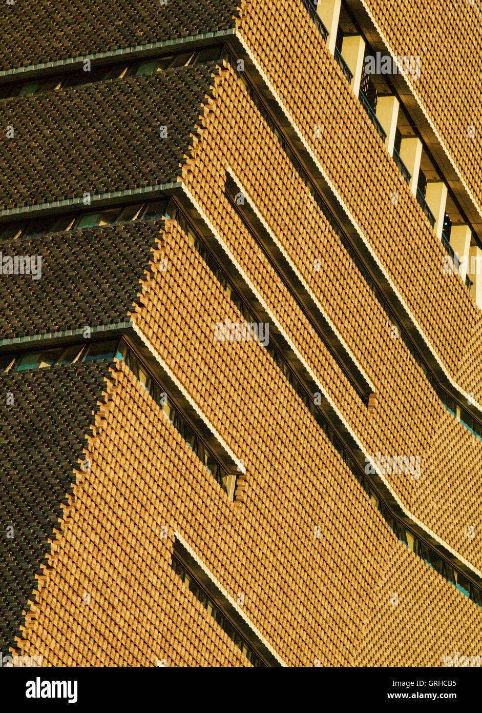 Brick work of Tate Modern gallery London Stock Photo - Alamy