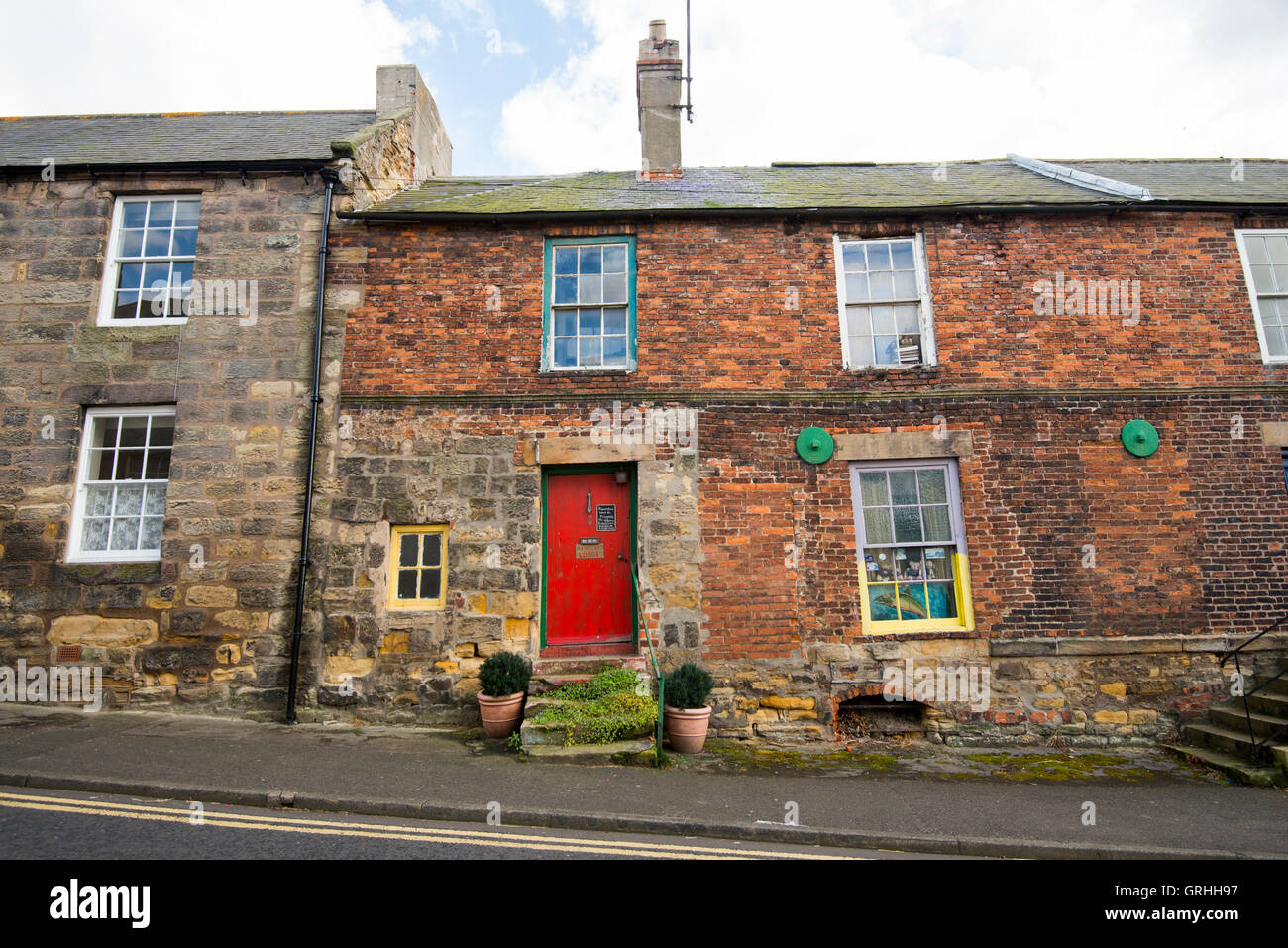 A derelict cottage in need of renovation in the village of Belford ...