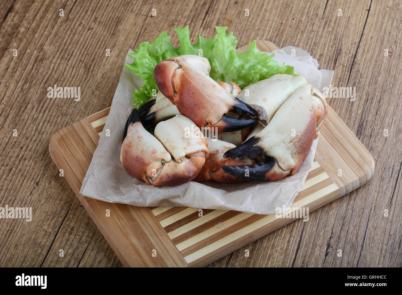 Fresh seafood - Crad claws with delicacy meat Stock Photo - Alamy