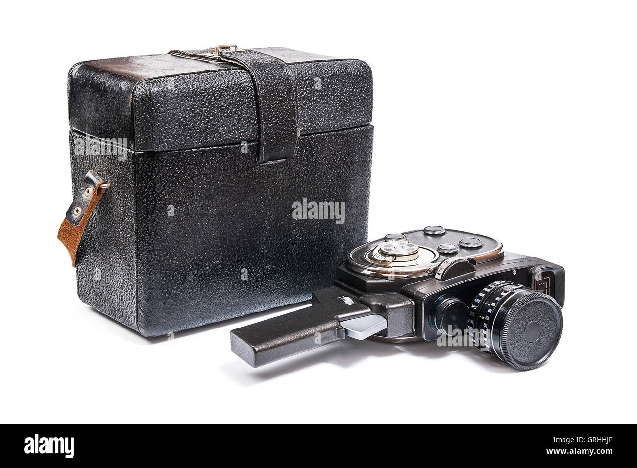 Vintage leather camera case hi-res stock photography and images - Alamy