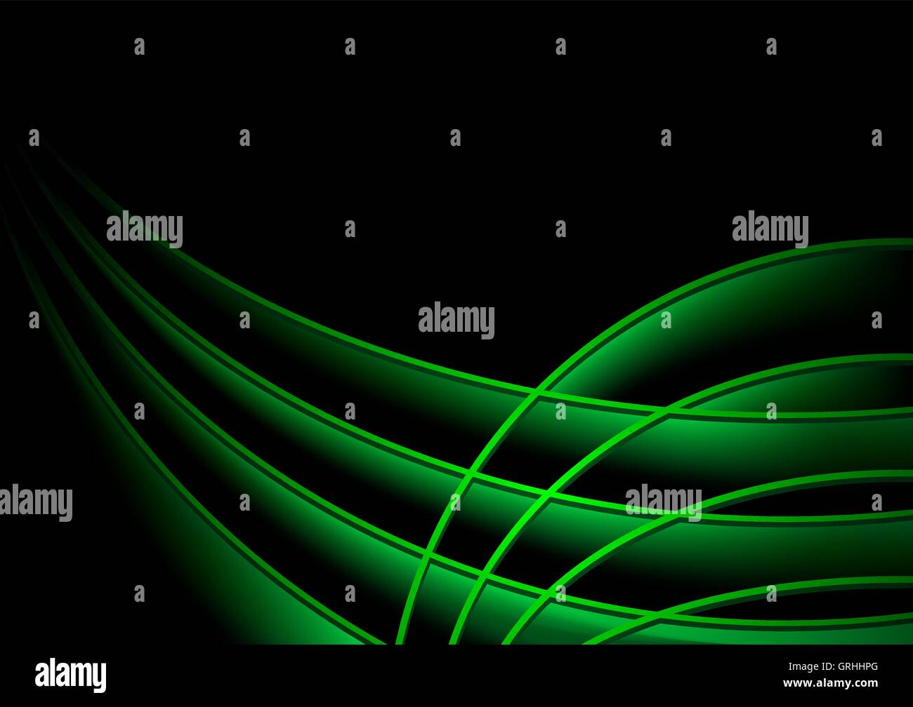 Background with Green 3D Layers Stock Vector Image & Art - Alamy