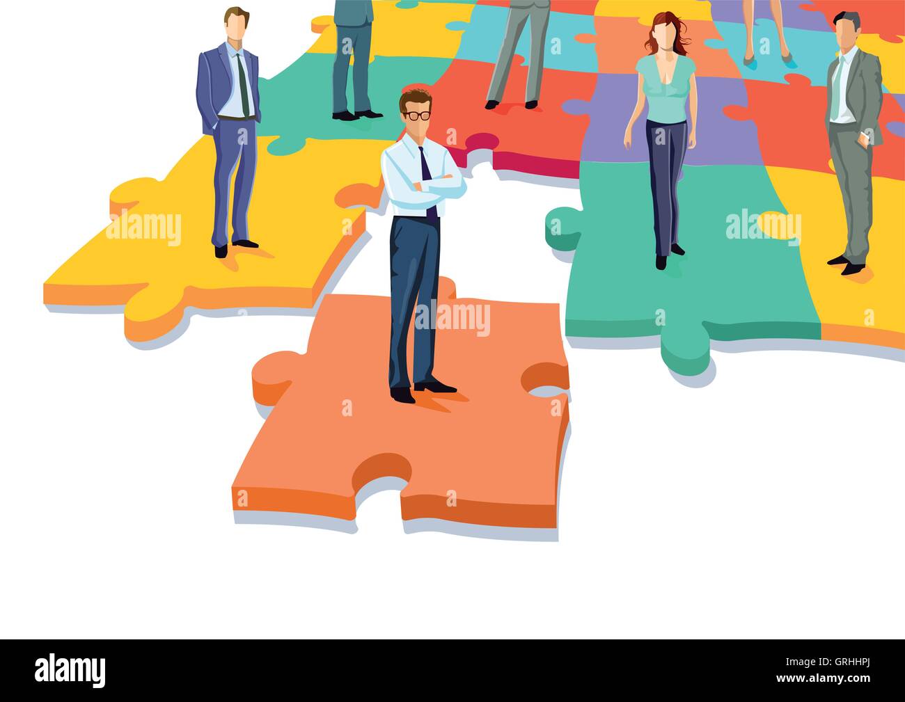 Business solution concept Stock Vector Image & Art - Alamy