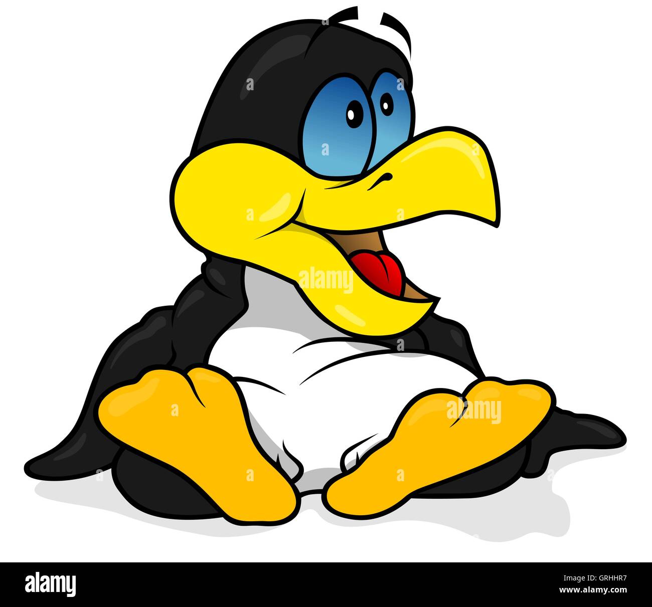 Sitting penguin Cut Out Stock Images & Pictures - Alamy