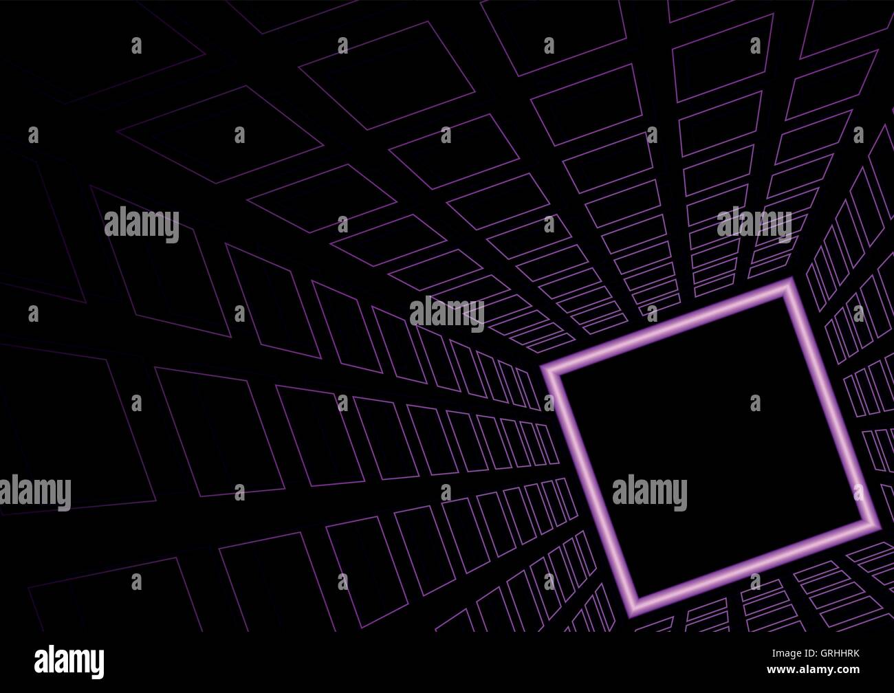 Glowing Neon Square Background Stock Vector Image & Art - Alamy