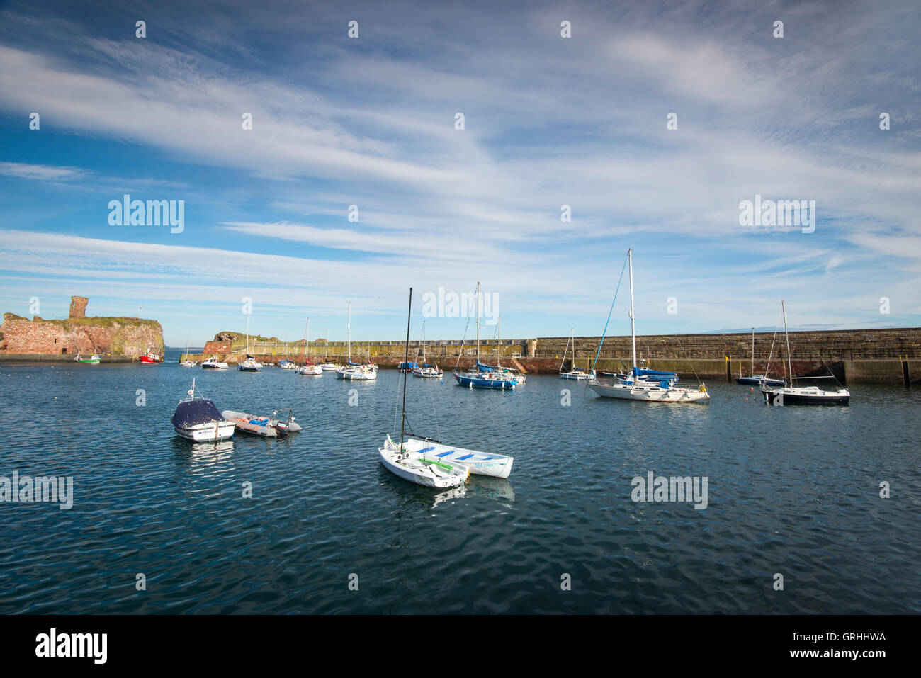 The harbour at Dunbar, East Lothian Scotland UK Stock Photo - Alamy