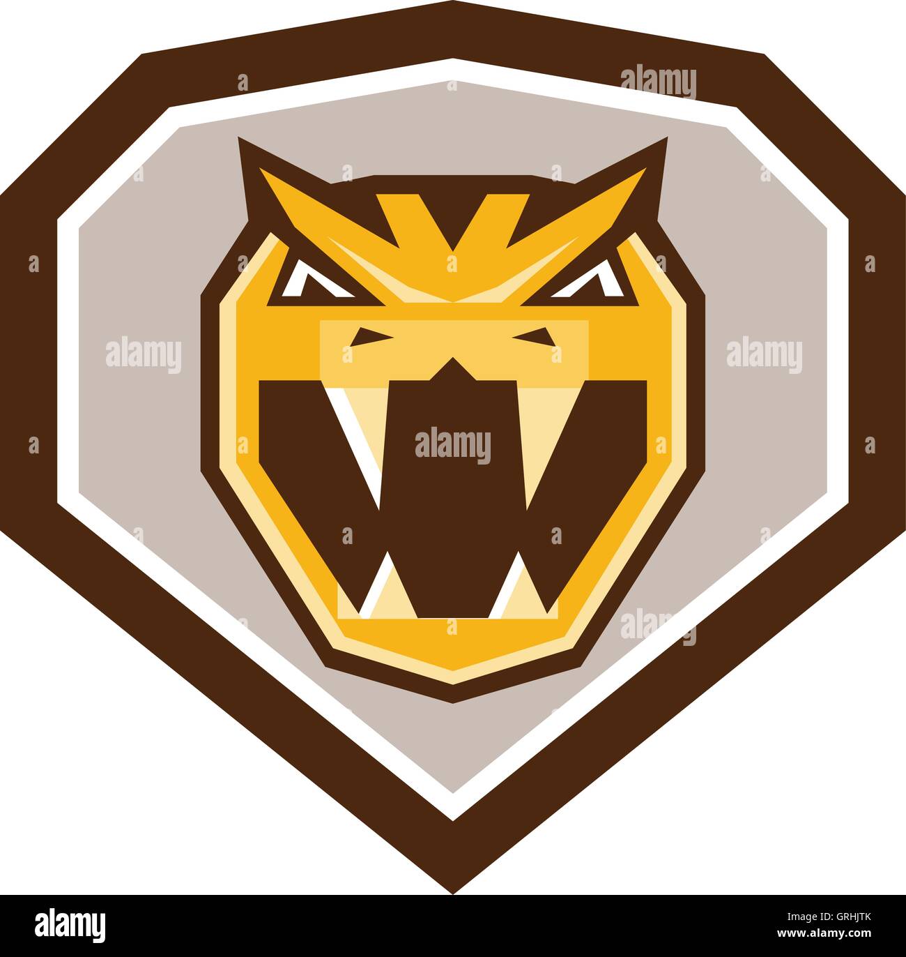 Horned viper snake Stock Vector Images - Alamy