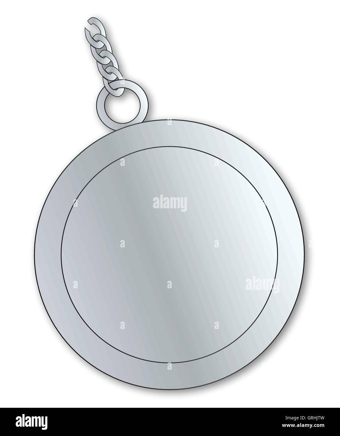 Blank Lucky Silver Charm Stock Vector Image & Art - Alamy