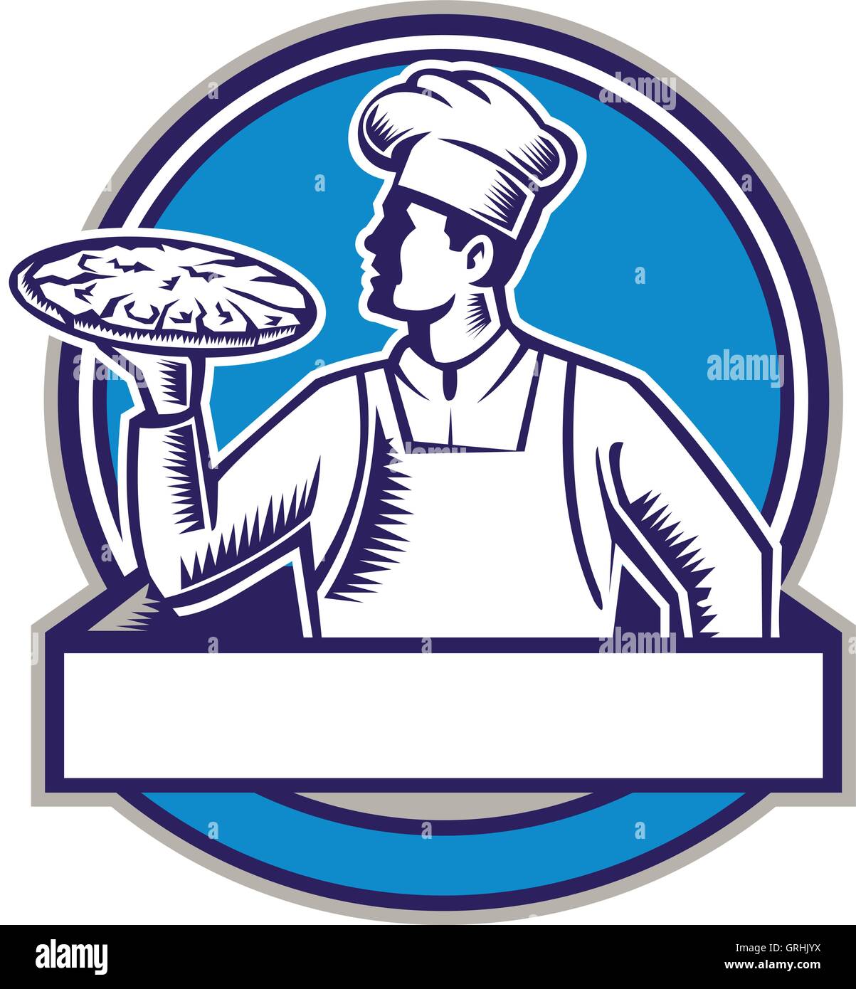 Pizza circle Stock Vector Images - Alamy