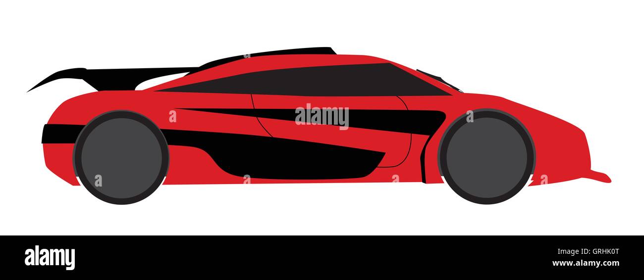 Red fast car Stock Vector Images - Alamy