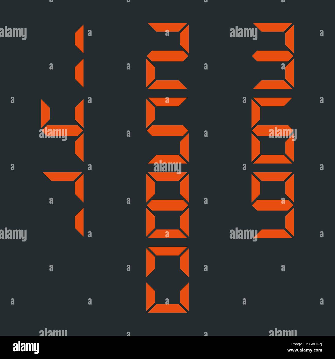 A set of numbers, vector illustration Stock Vector Image & Art - Alamy