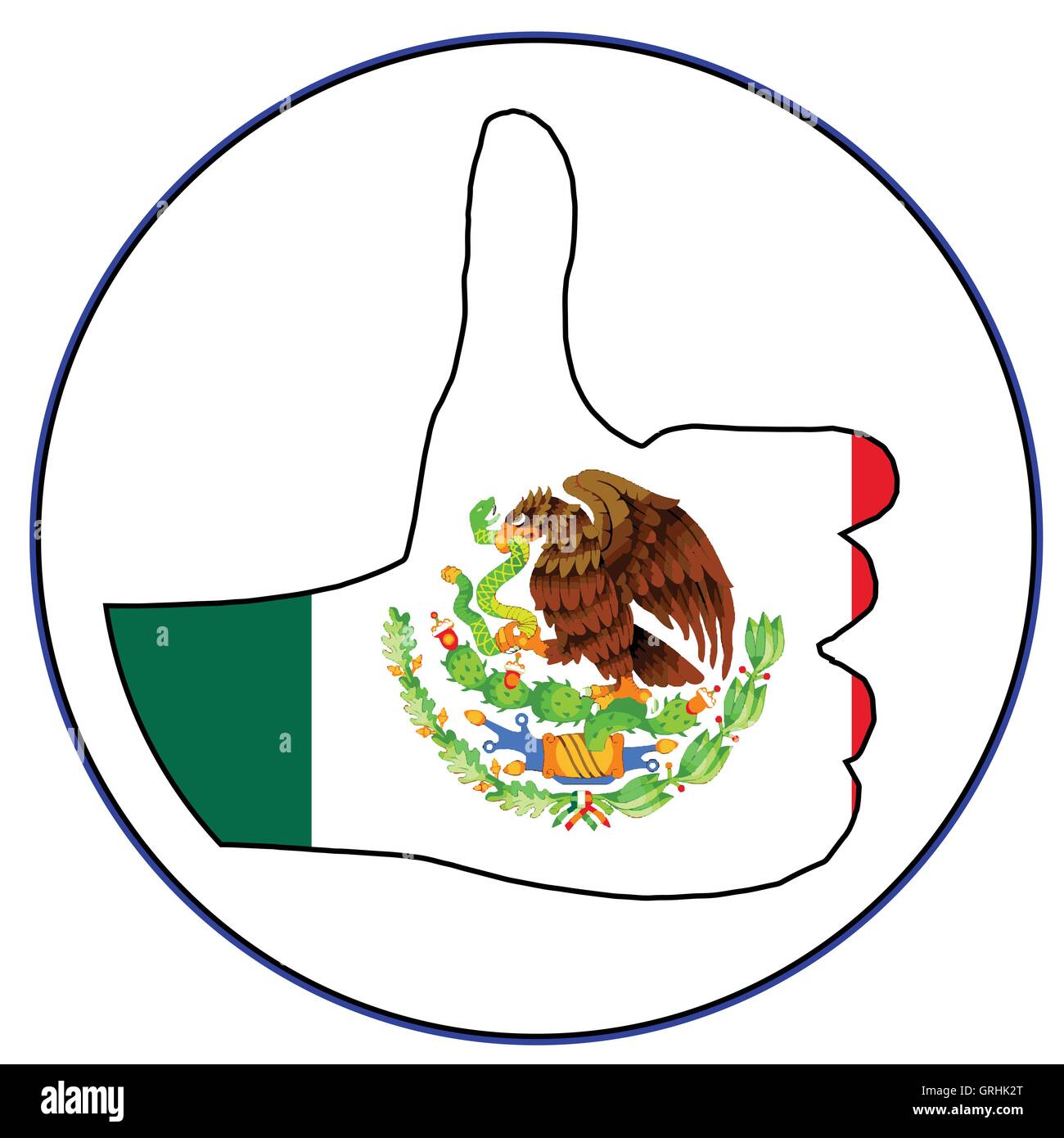 Mexican hand up Stock Vector Images - Alamy