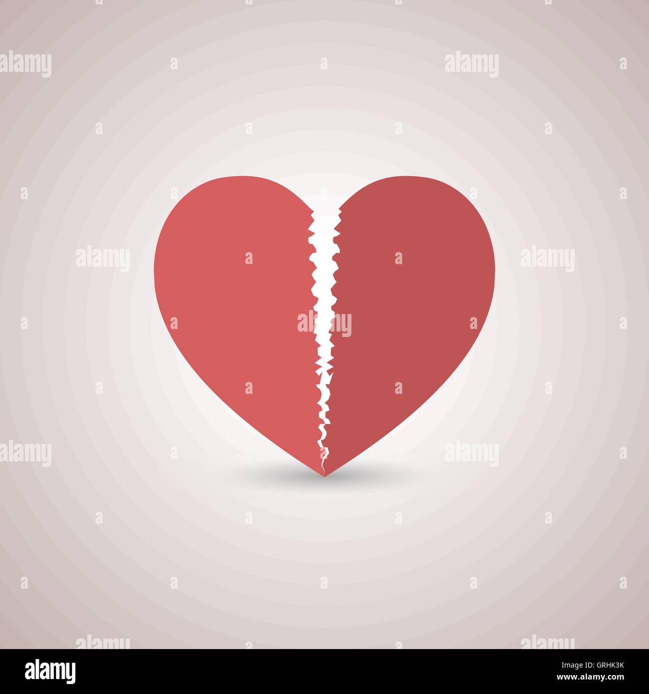 Icon broken heart, vector illustration Stock Vector Image & Art - Alamy