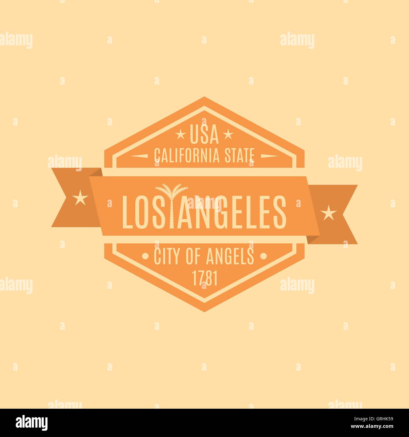 Hexagonal emblem, vector illustration Stock Vector Image & Art - Alamy