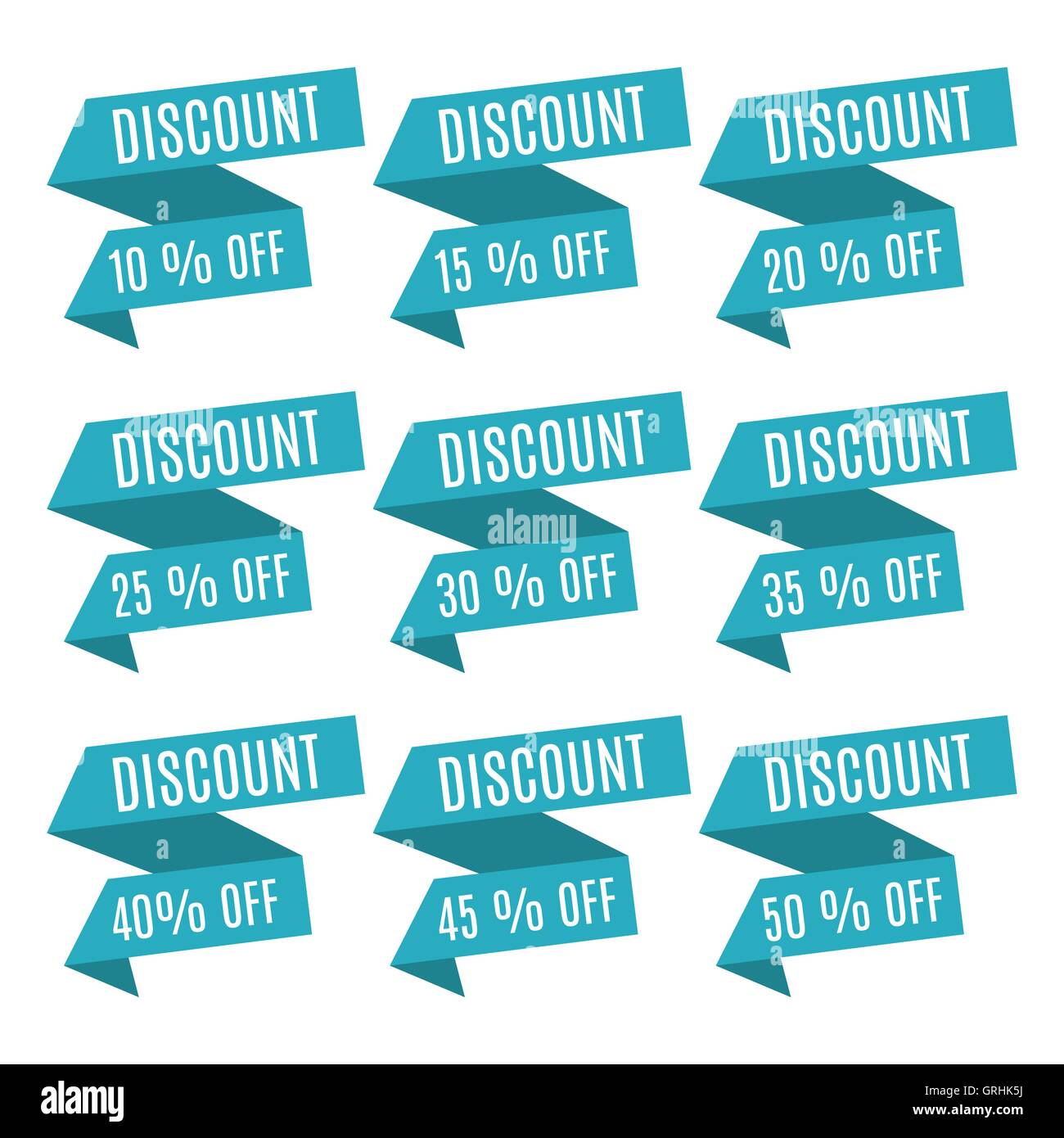Set of discount labels, vector illustration Stock Vector Image & Art ...