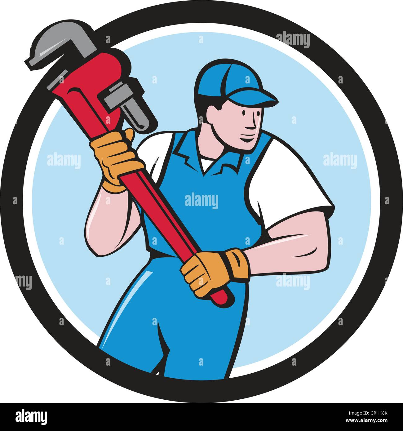 Holding pipe Stock Vector Images - Alamy
