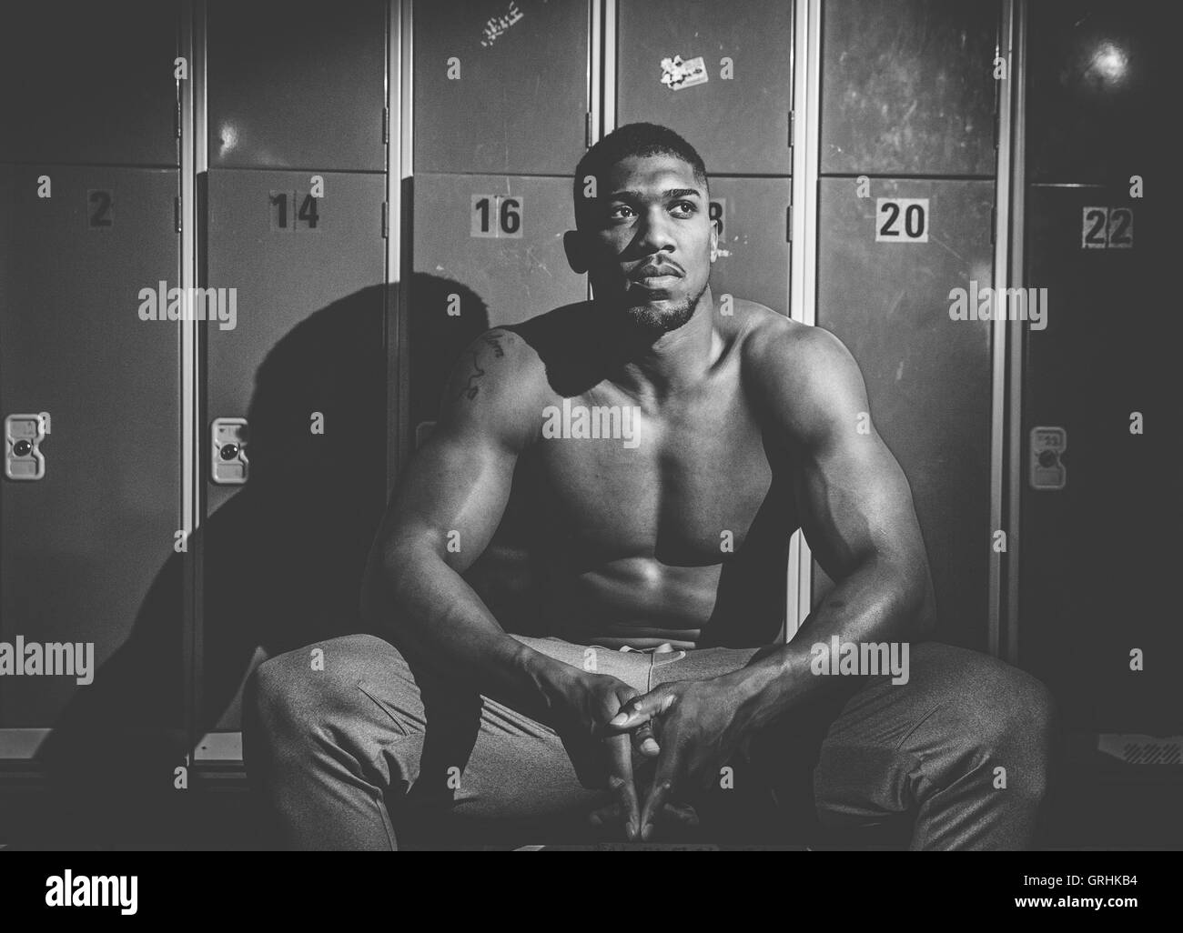 British Heavyweight boxer, Anthony Joshua during a portrait session at ...