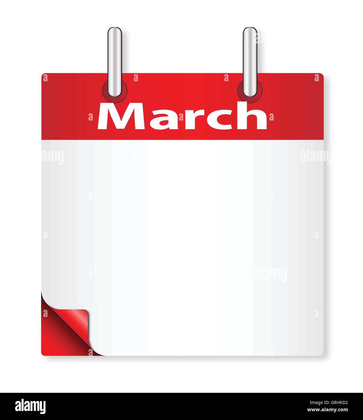 March march calender Stock Vector Images - Alamy