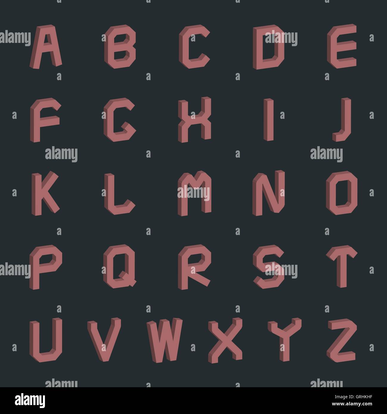 A set of letters , vector illustration Stock Vector Image & Art - Alamy