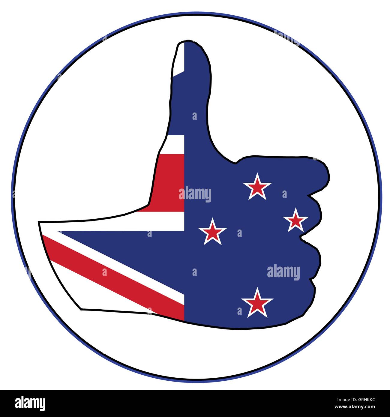 Thumbs Up New Zealand Stock Vector Image & Art - Alamy