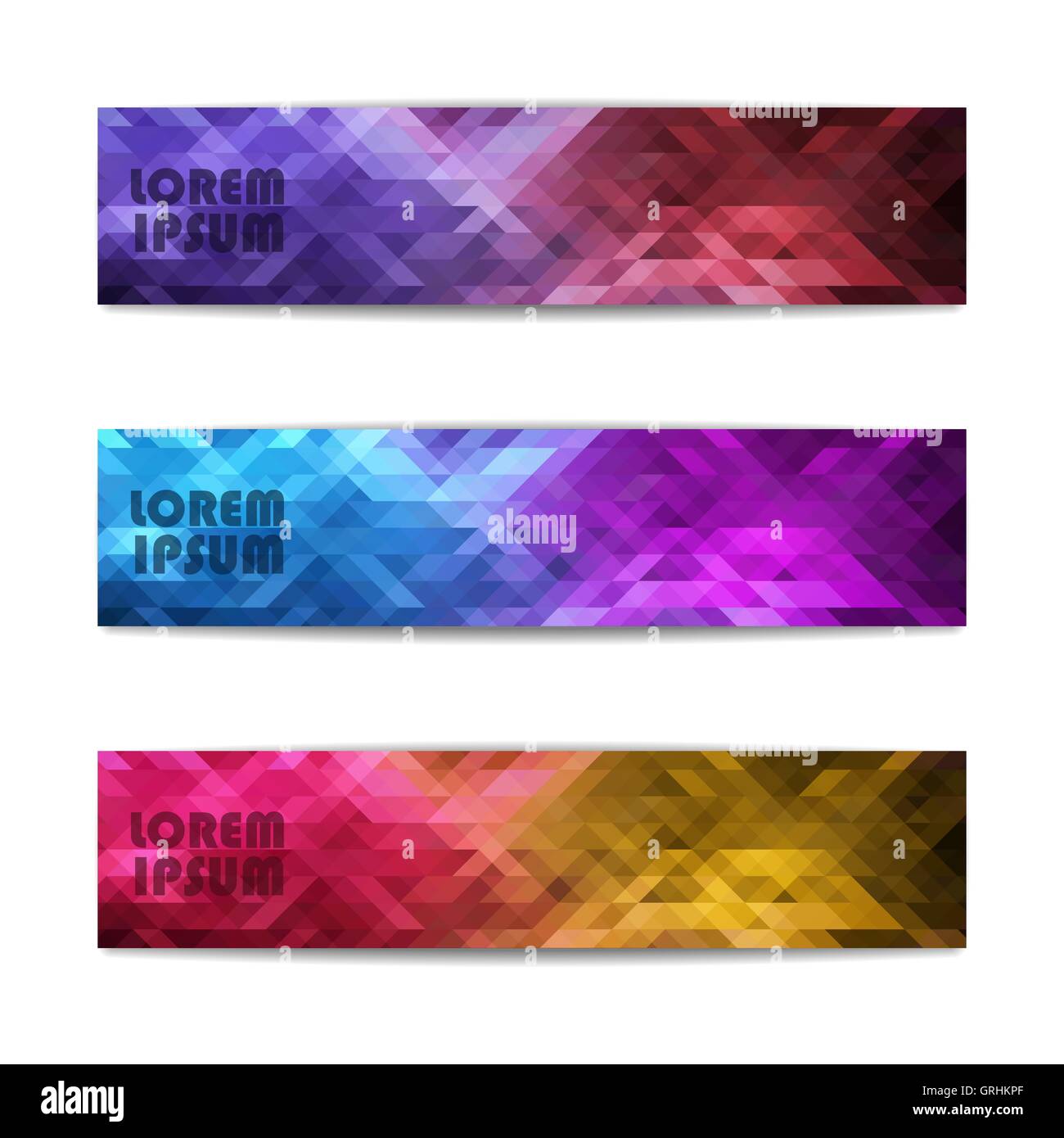 A set of web banners, vector illustration Stock Vector Image & Art - Alamy