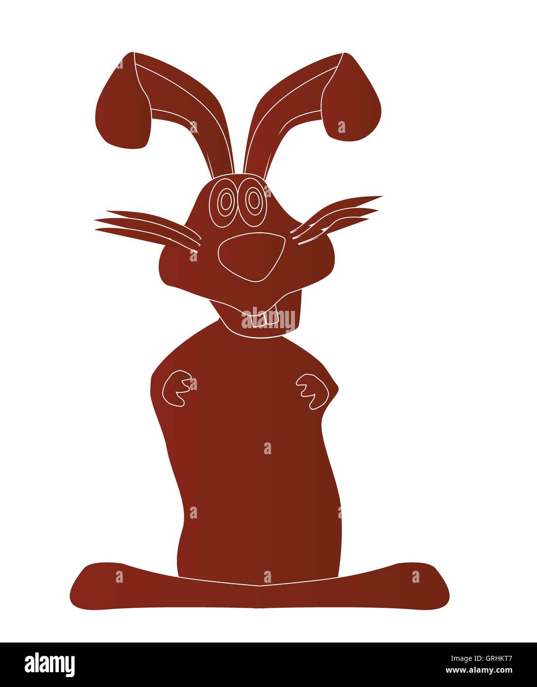 The Chocolate Bunny Stock Vector Image & Art - Alamy