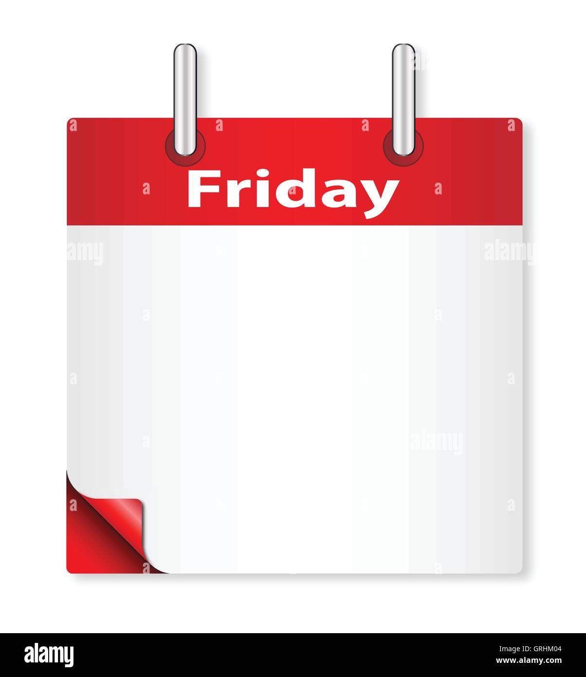 Blank Friday Date Stock Vector Image & Art - Alamy