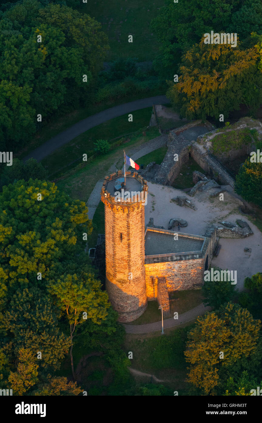 France, Moselle (57), Forbach town, Schlossberg castle (aerial view Stock Photo - Alamy